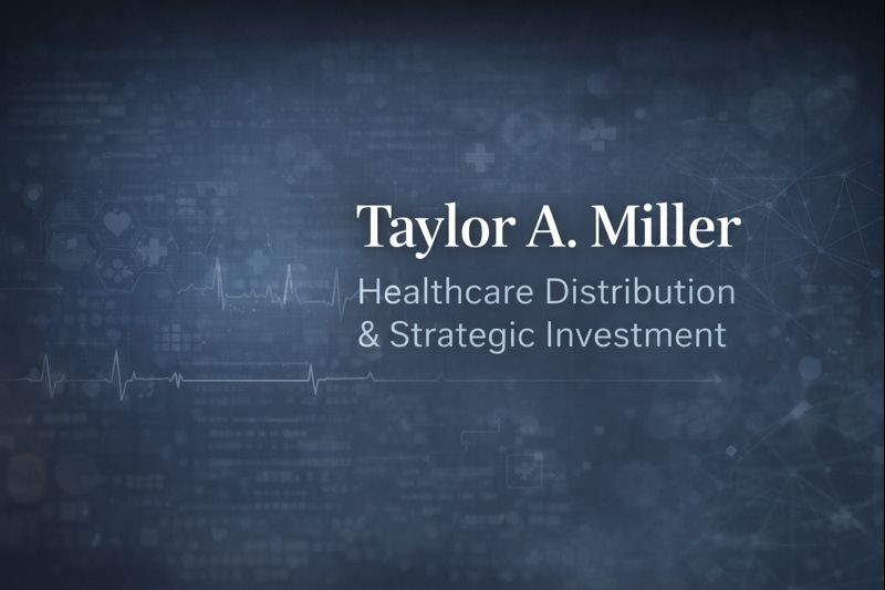 Taylor A. Miller | Healthcare Distribution & Strategic Investment